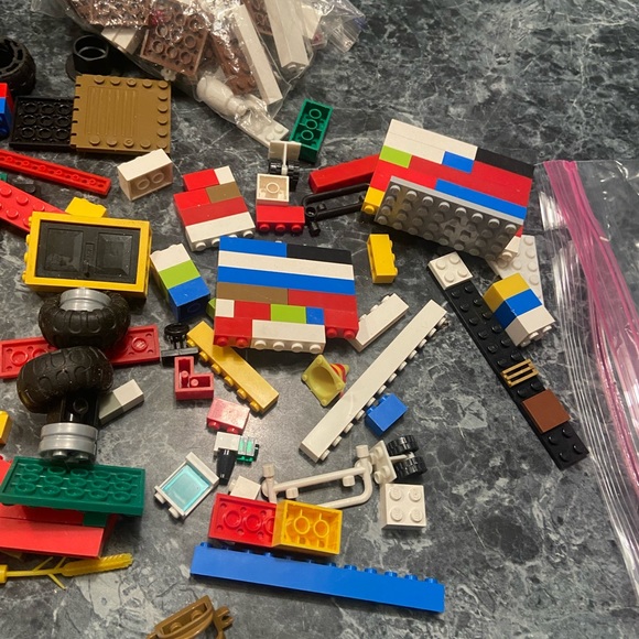 Lego | Toys | Lego Pieceshundreds Of Miscellaneous Lego Pieces Wheels ...